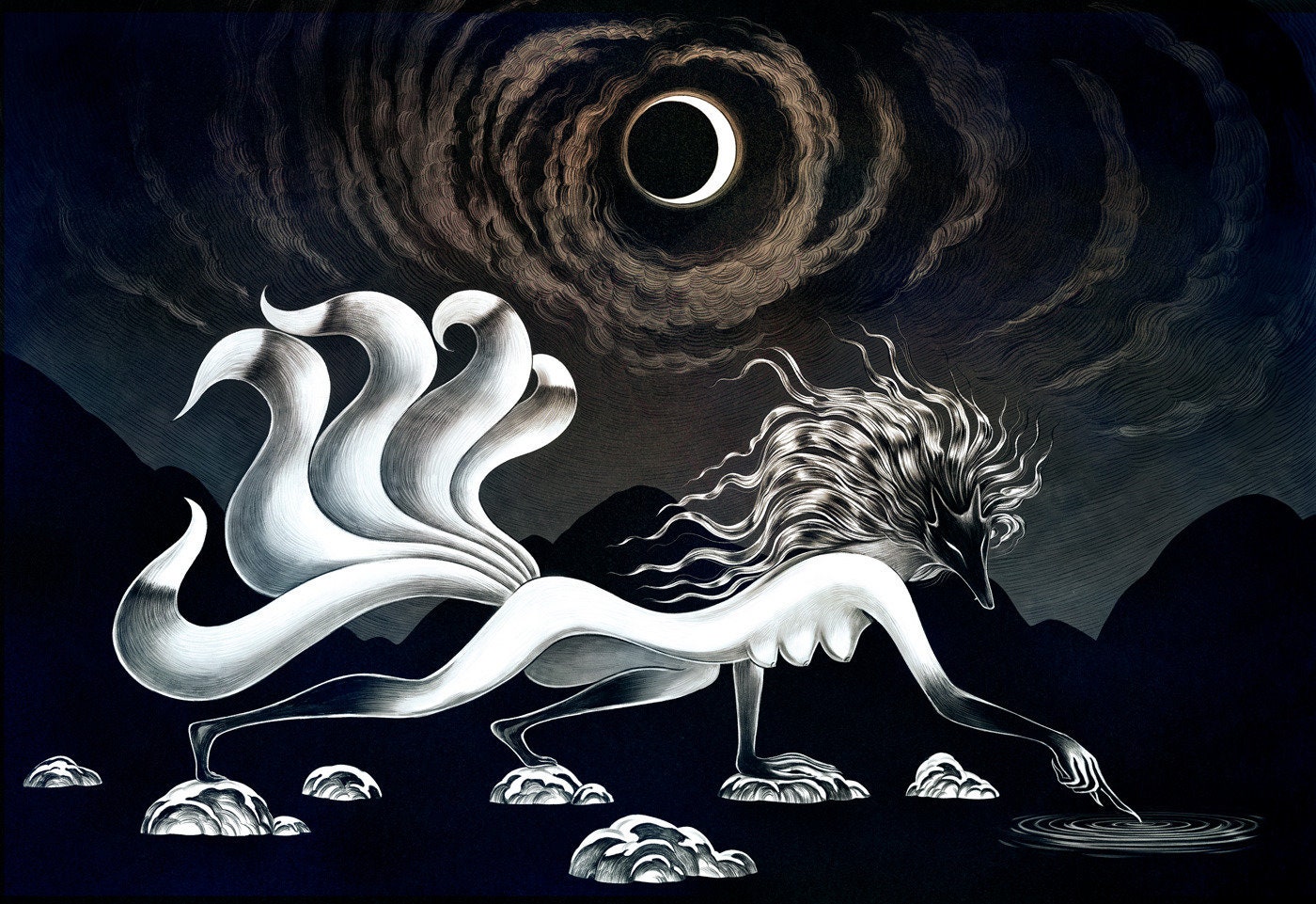 Japanese Kitsune Art