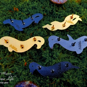 LIMITED EDITION Marine Life Pins - Leopard Seal Polar Bear Orca Killer ...