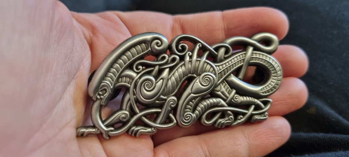 Knotwork Xenomorph 3D Metal Pin Alien Monster Celtic Viking - Etsy