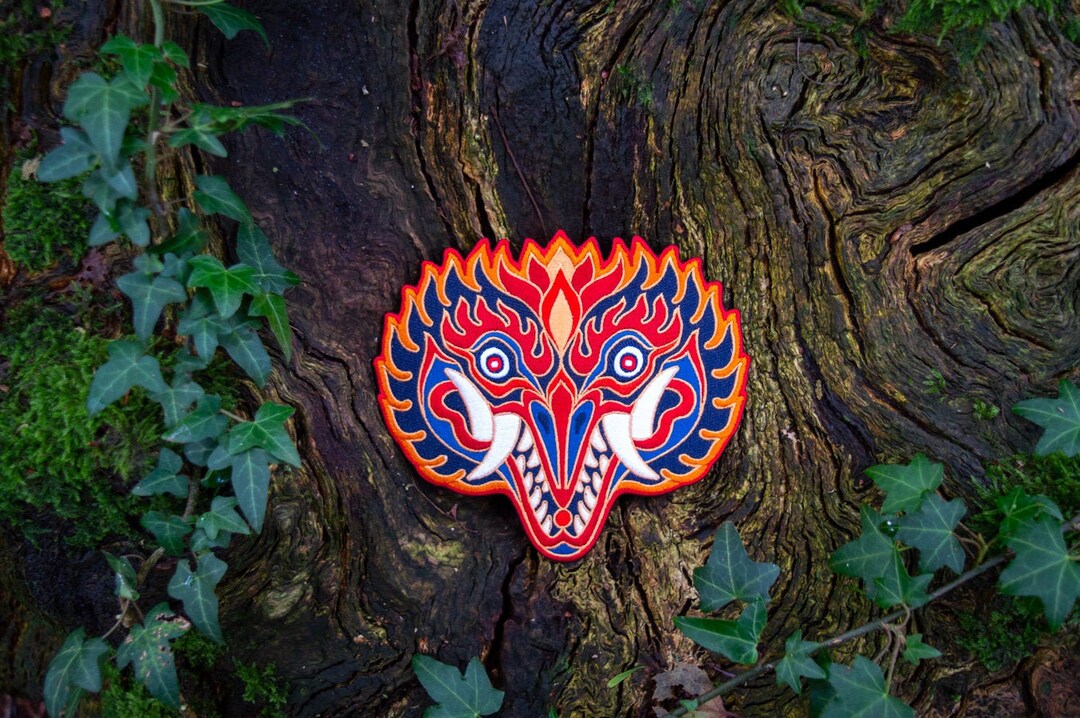 LIMITED EDITION Garuda Bird Spirit on Embroidered Patch Crow - Etsy