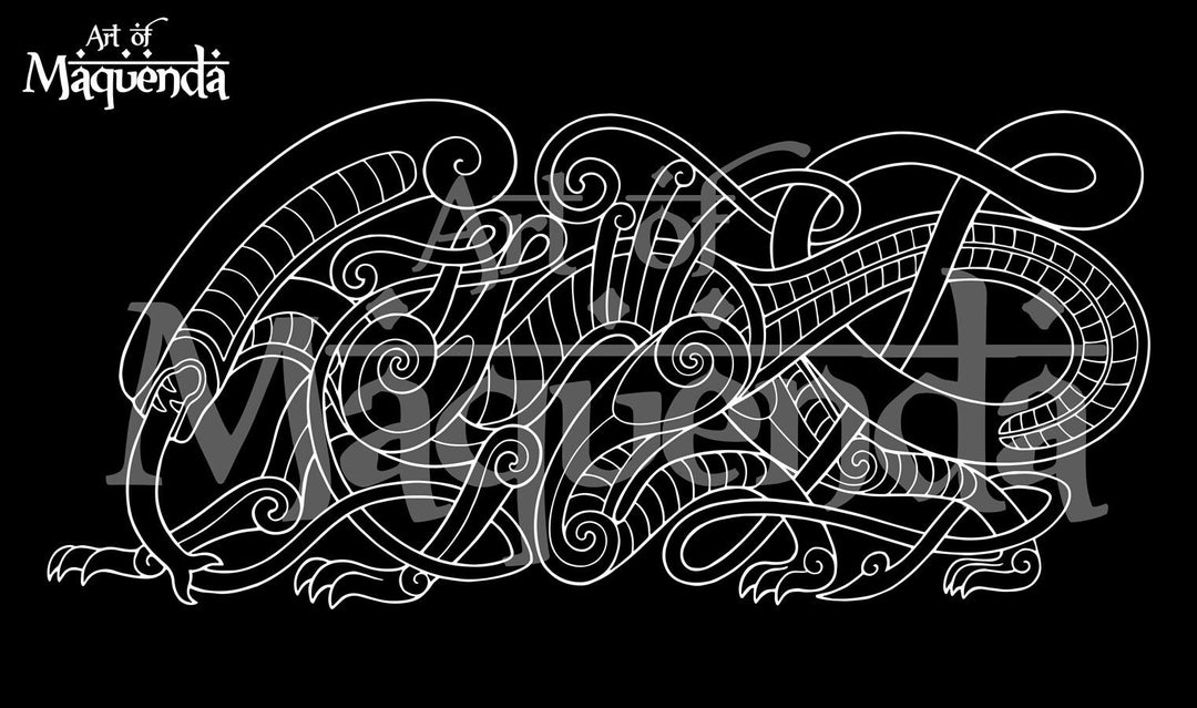 DIGITAL FILE Xenomorph Alien Celtic Knotwork Pagan Tattoo - Etsy