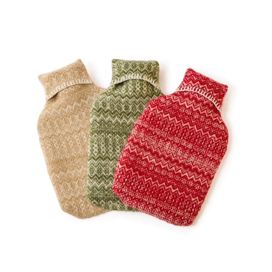 Hot Water Bottle Cover in Welsh Woolen Range Gift Made in Wales Fair ...