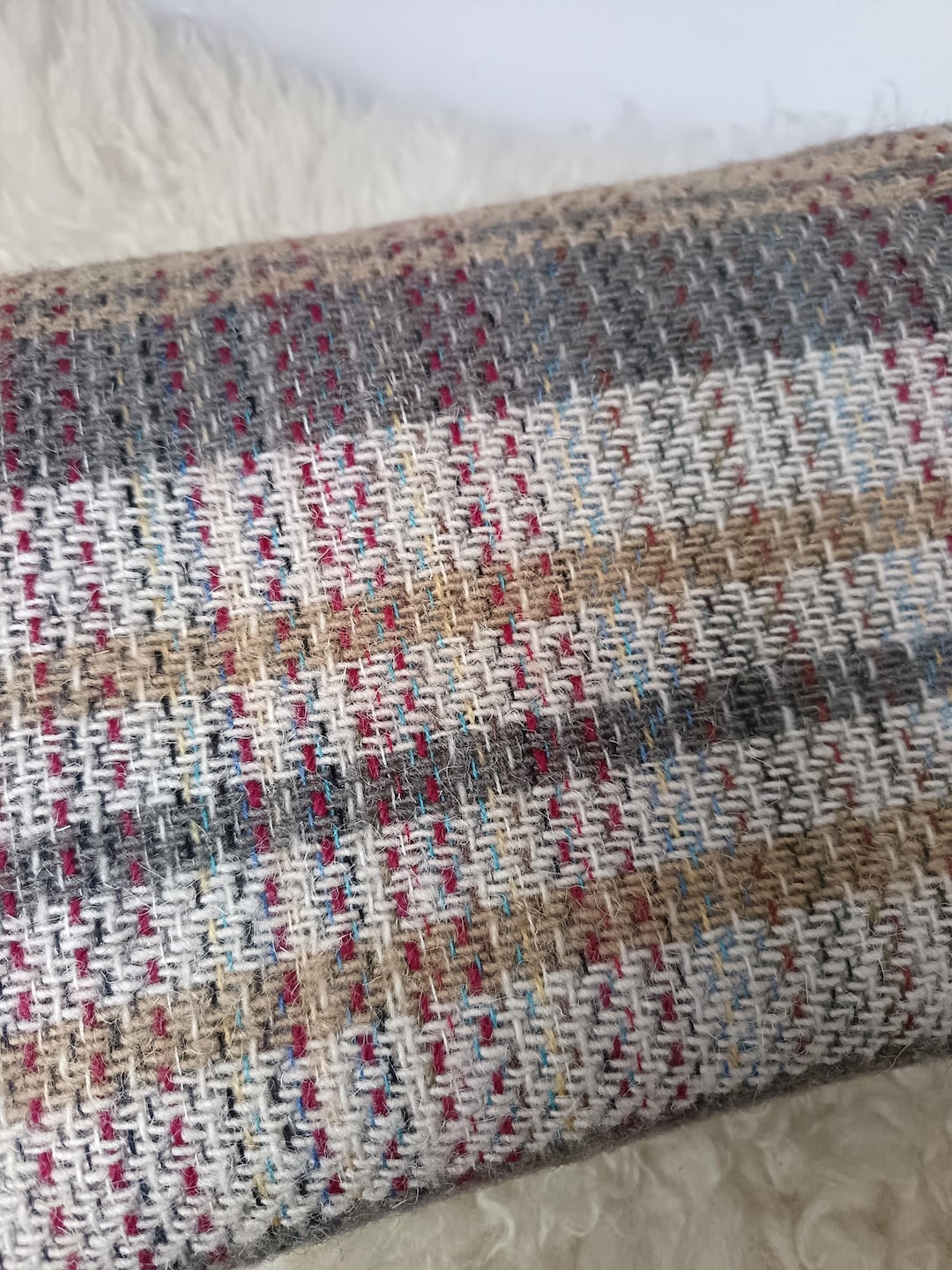 Recycled Welsh Woolen Blanket Throw Gift Made in Wales Choice of ...