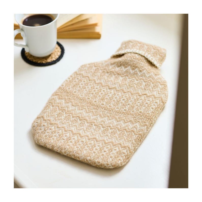 Hot Water Bottle Cover in Welsh Woolen Range Gift Made in Wales Fair ...