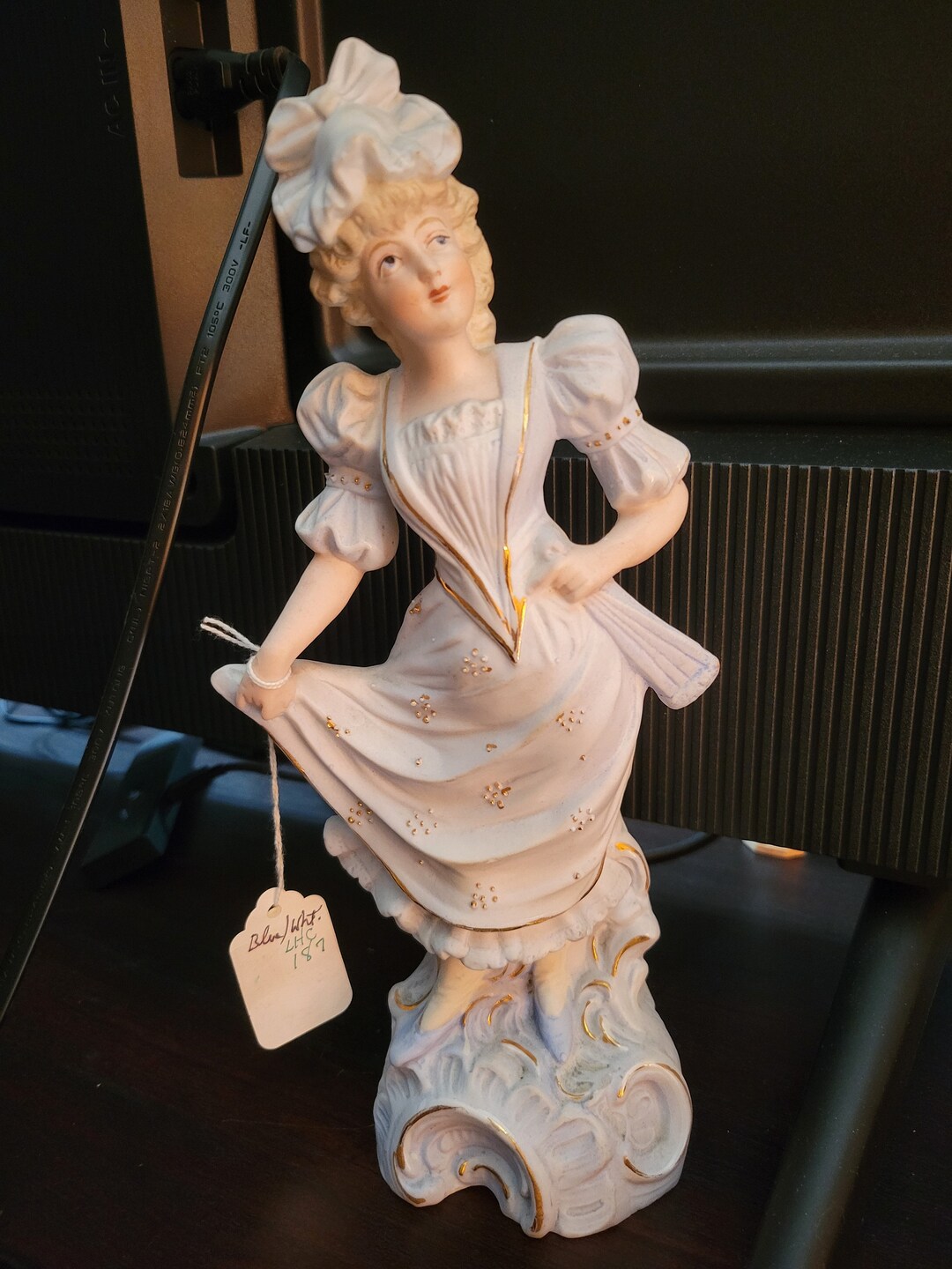 SALE Antique Matt Porcelain Lady Figure Figurine 1900's - Etsy