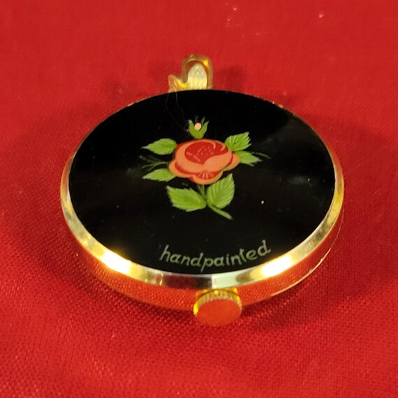 Vintage enameled pendant pocket watch 1960s hand pain… - Gem