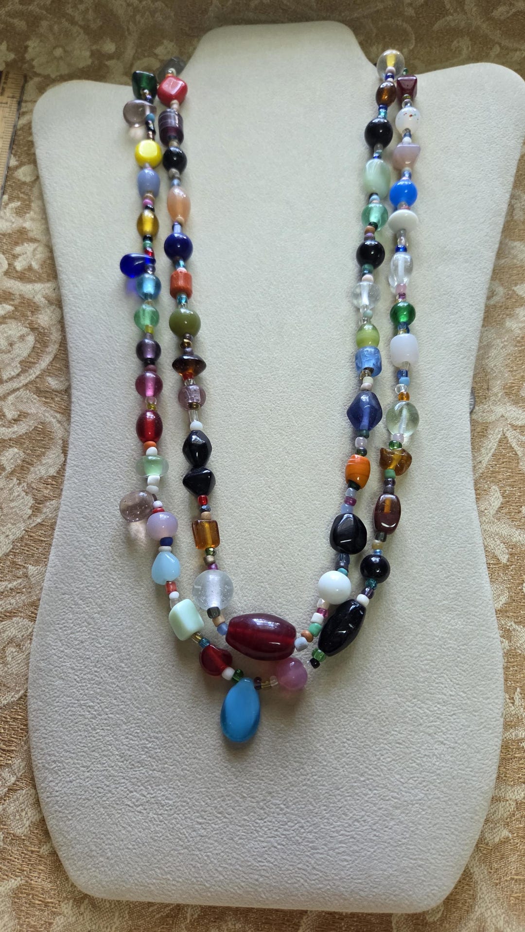 Etg93-glass Mardi Gras Beads From a New Orleans Carnival Parade--lot of ...