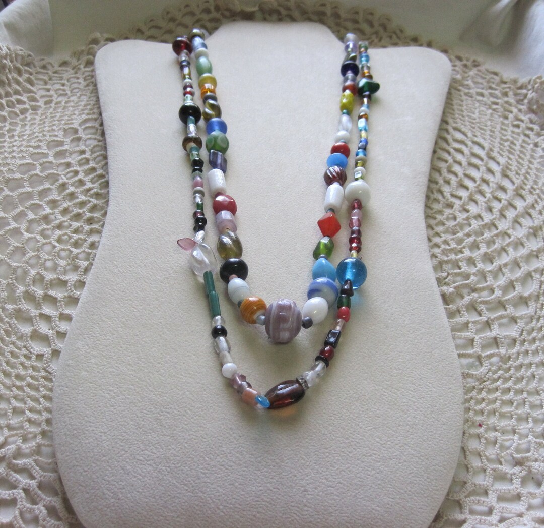 G57-glass Mardi Gras Beads From a New Orleans Carnival - Etsy