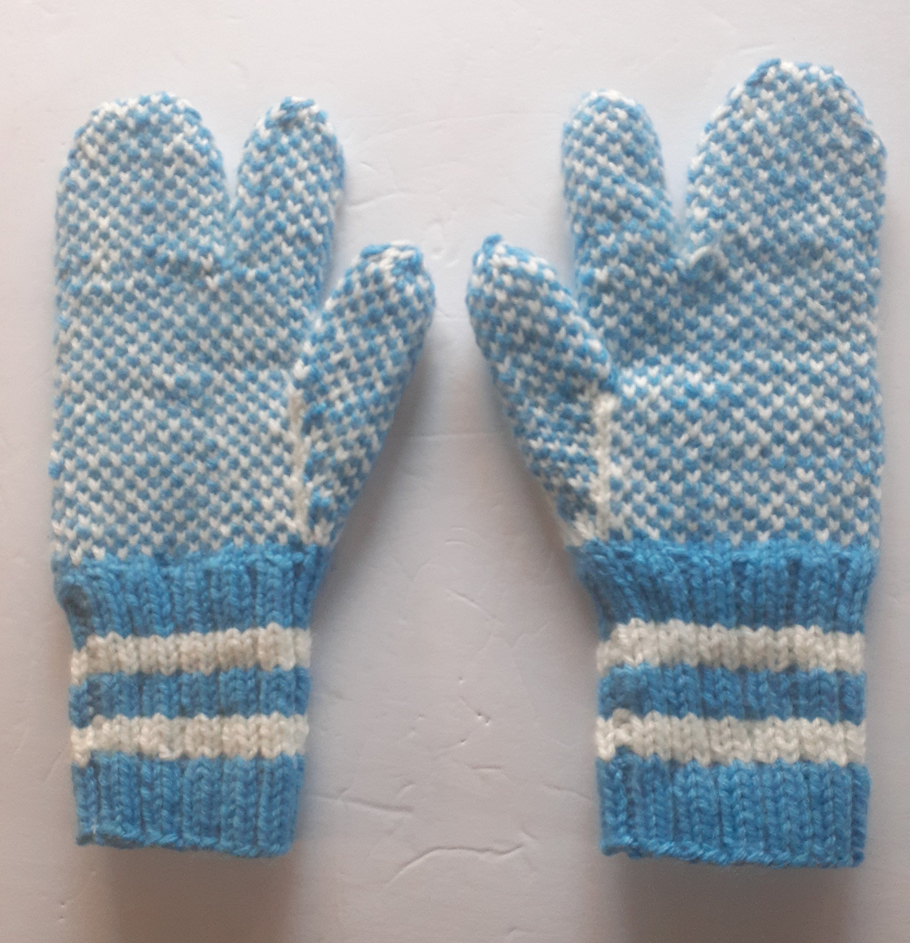 Handknit Newfoundland Trigger Mittens, Double Knit Trigger Mitts ...