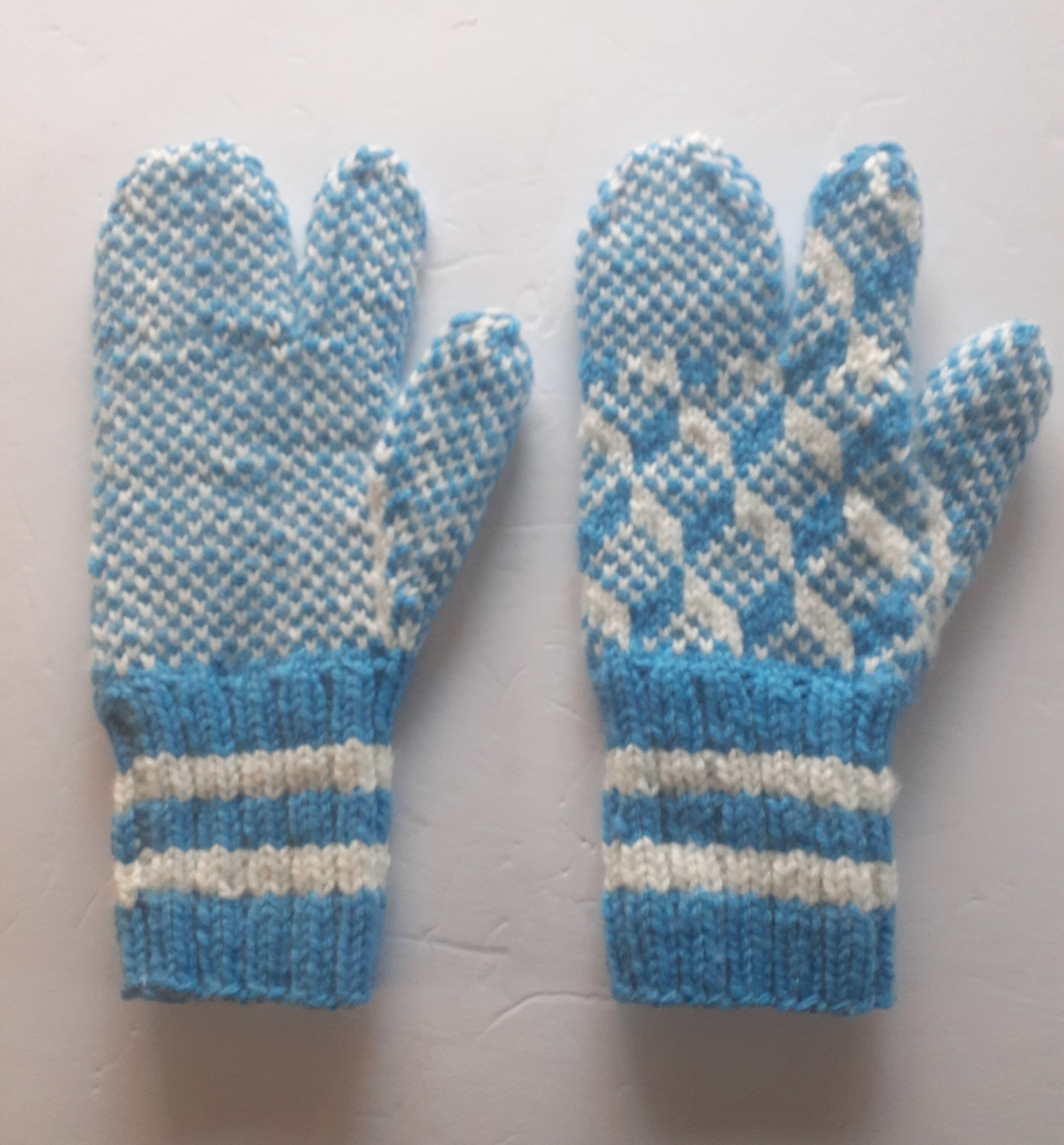 Handknit Newfoundland Trigger Mittens, Double Knit Trigger Mitts ...