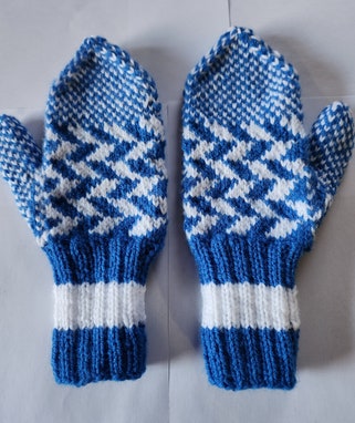 Double Knit Mittens - Etsy