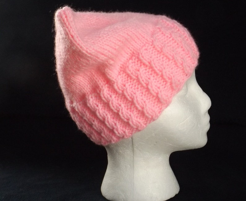 Pussy Hat Protest Hat Cat Ear Hat Pink Protest Hats - Etsy