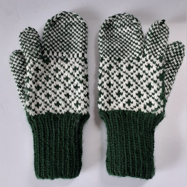 Double Knit Mittens - Etsy