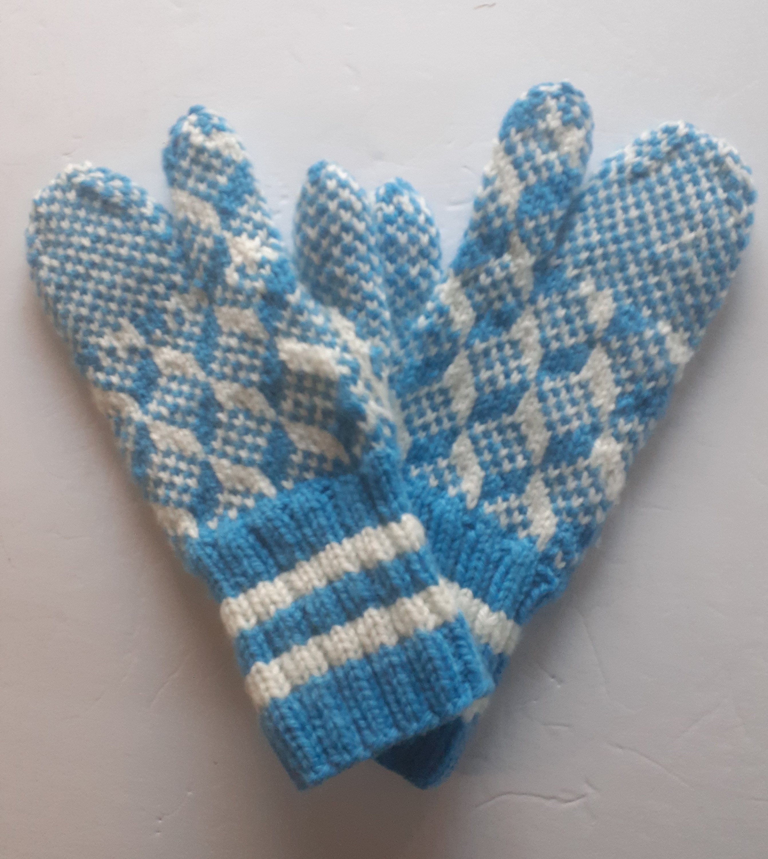 Handknit Newfoundland Trigger Mittens, Double Knit Trigger Mitts ...