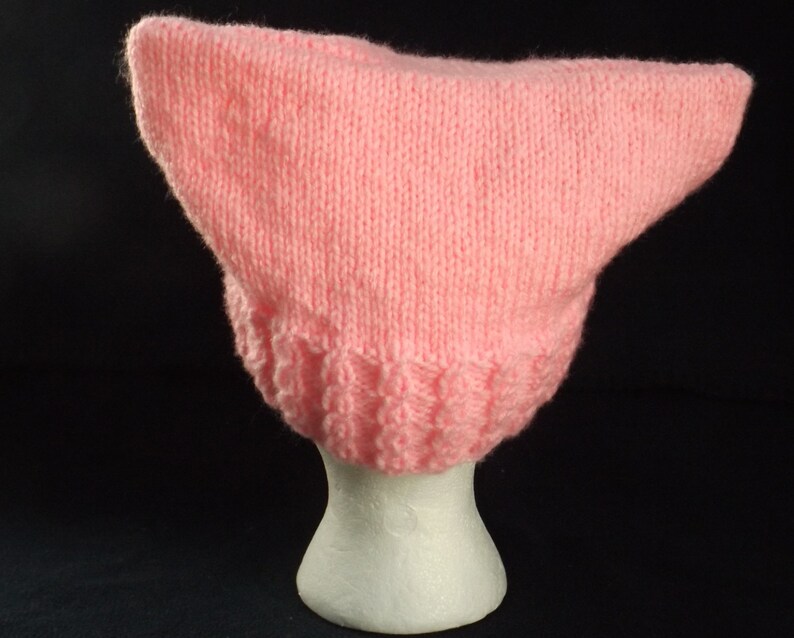 Pussy Hat Protest Hat Cat Ear Hat Pink Protest Hats - Etsy