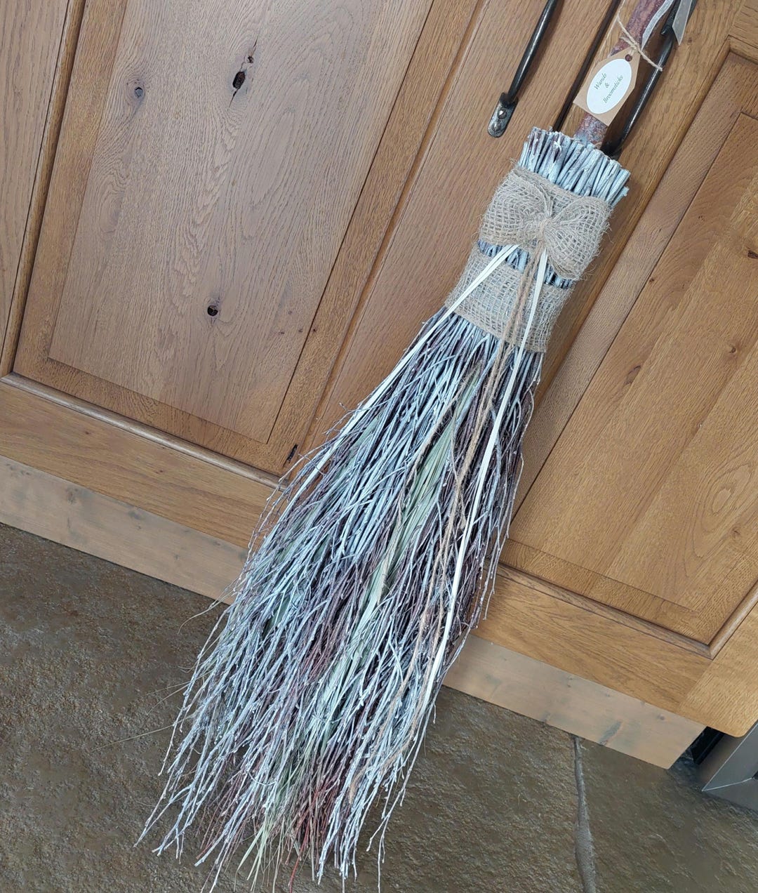 White Witch Ceremonial Full Sized Besom Broom Handcrafted in the UK by ...