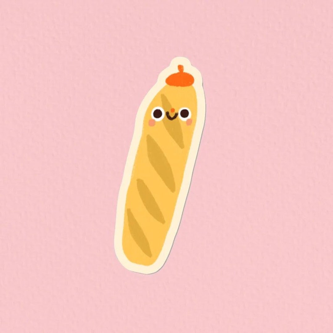Beret Baguette Sticker - Etsy