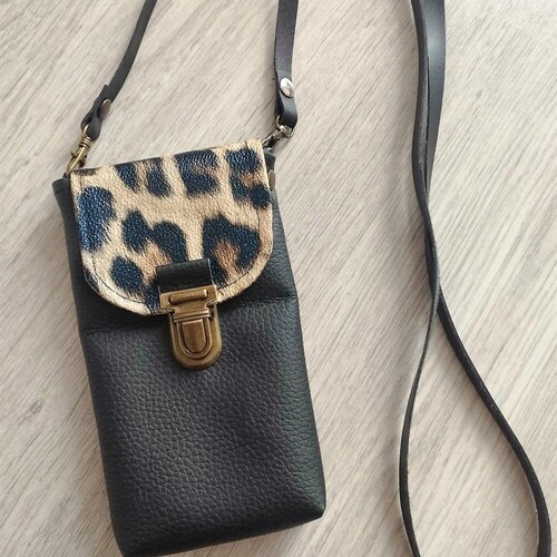 Leather Mobile Phone Bag Shoulder Bag Small Bag - Etsy