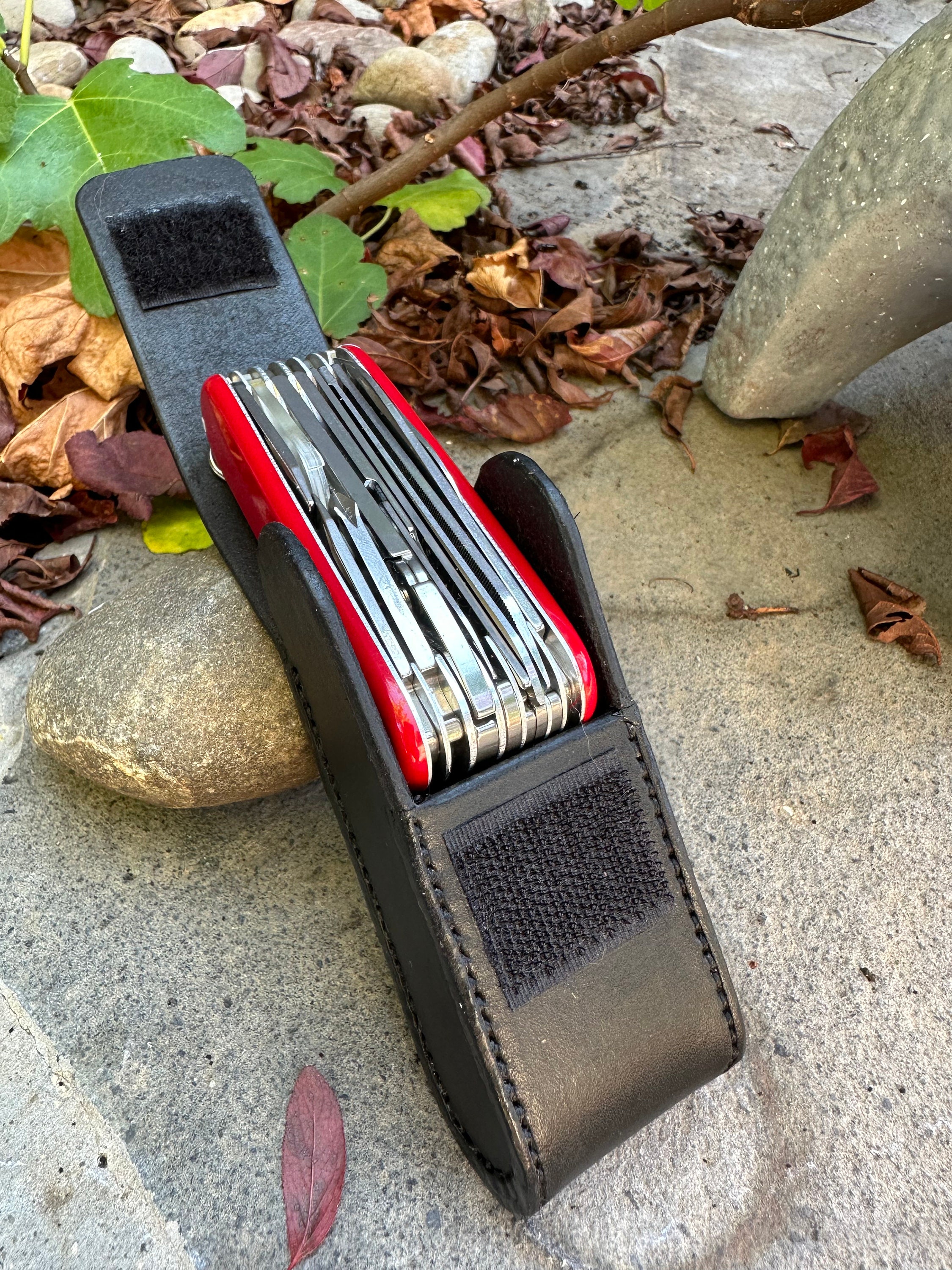 Custom Handmade Leather Sheath for Victorinox Swisschamp Swiss Army ...