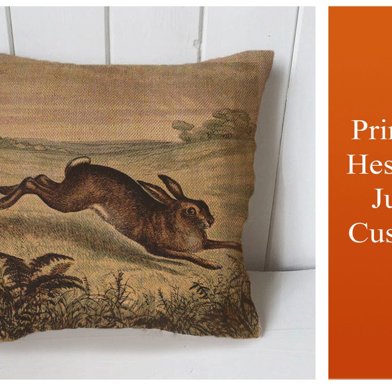 Hare Cushion - Etsy UK