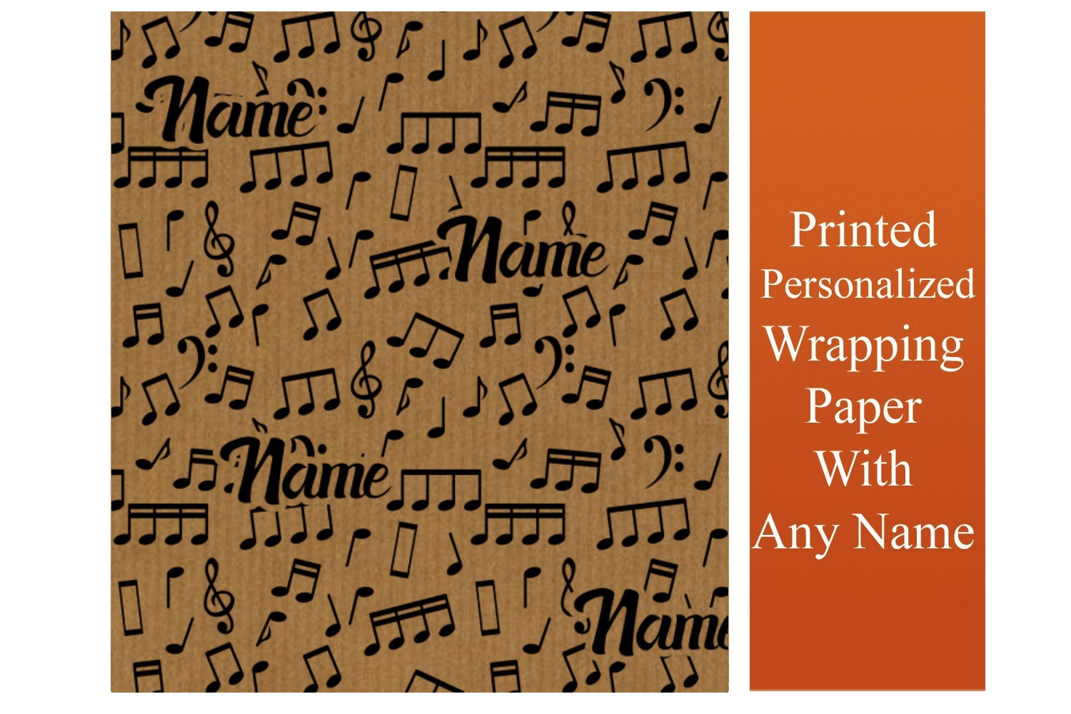 Music Notes Personalized Custom Name Birthdays Occasion - Etsy
