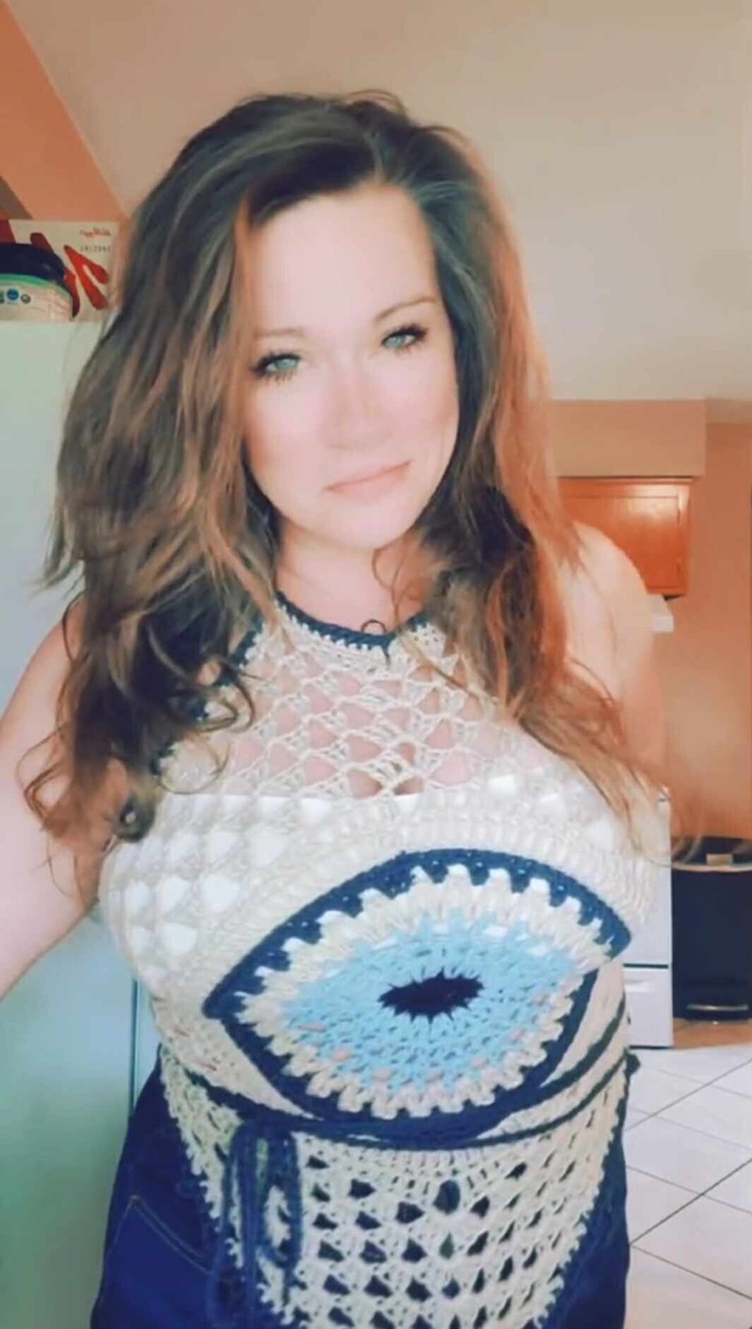 Evil Eye Top | Crochet Festival Top | Evil Eye Shirt | Made to Order ...