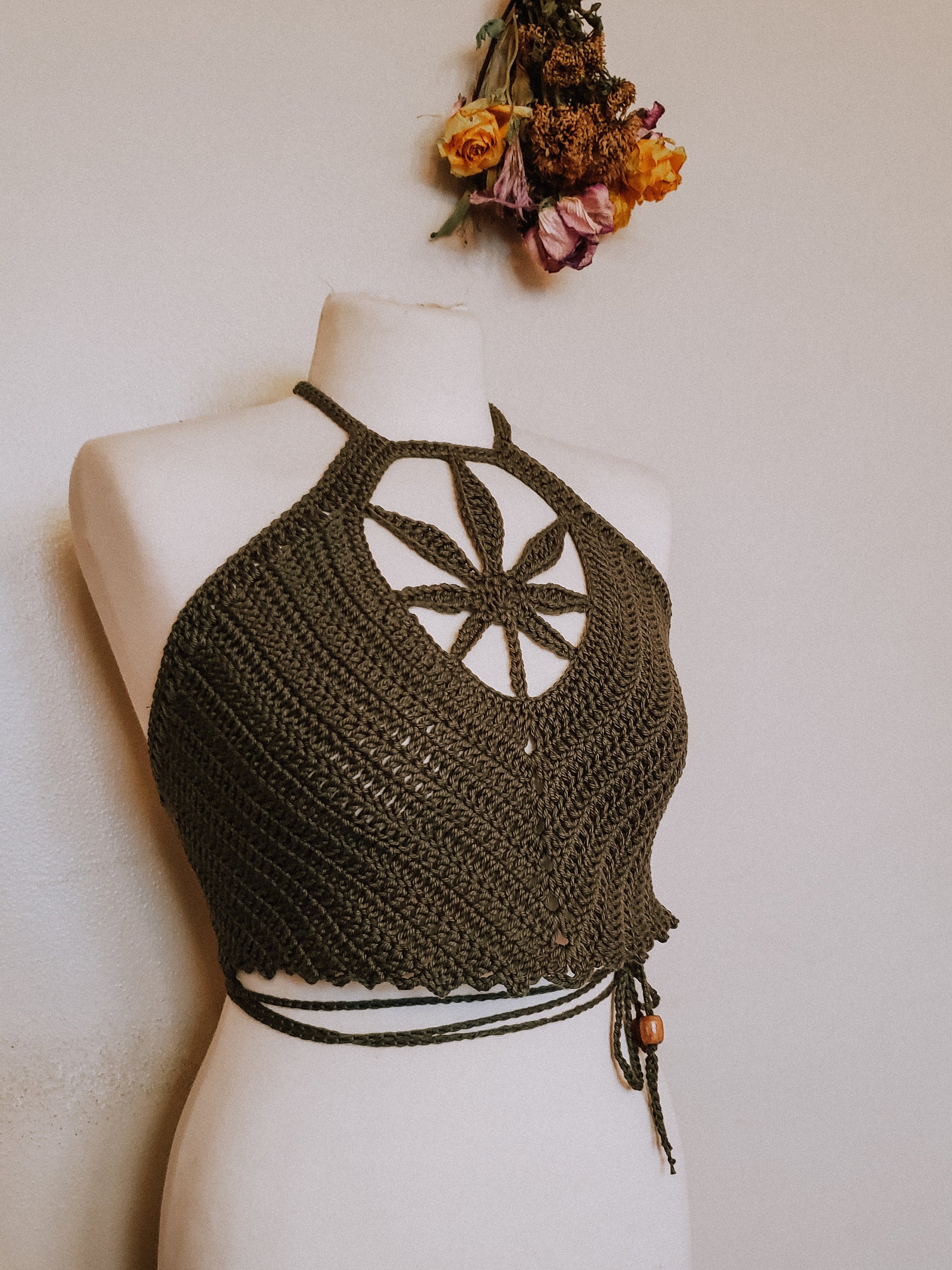 Women's Pot Leaf Crochet Top | 420 Festival Top | Marijuana Leaf Crop ...