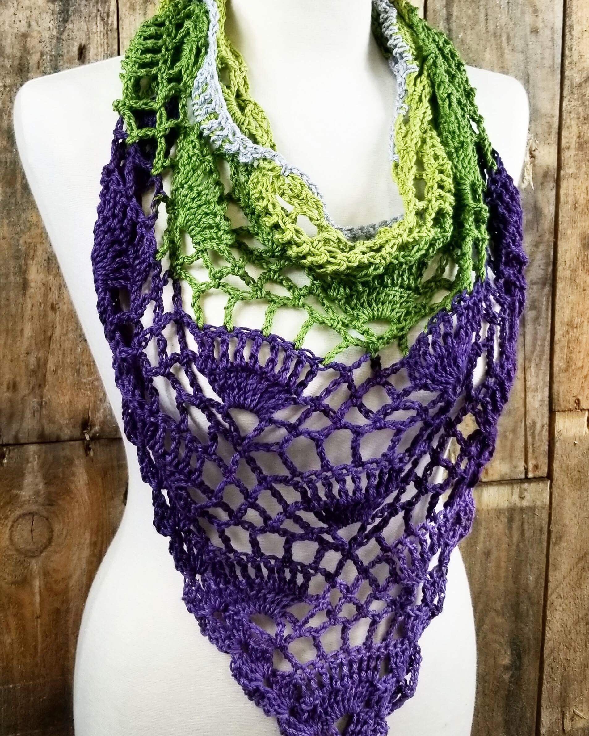 Festival Shawl | Cozy Fall Shawl | Fringe Triangle Scarf | Serendipity ...
