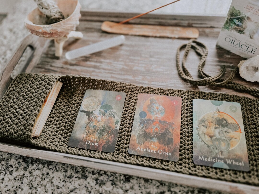 Tarot Wrap | Oracle Mat | Tarot Spread Cotton Roll up Mat | Made to ...