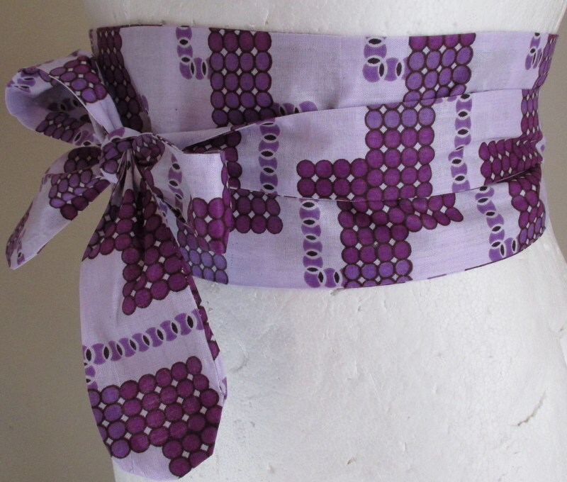 African Ankara Kimono Obi Belt. UK Size 10/12 80 in Long - Etsy