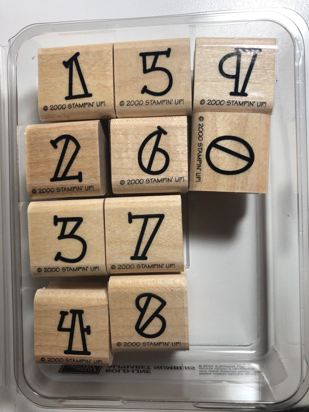 Bold Line Alphabet Numbers by Stampin Up - Etsy
