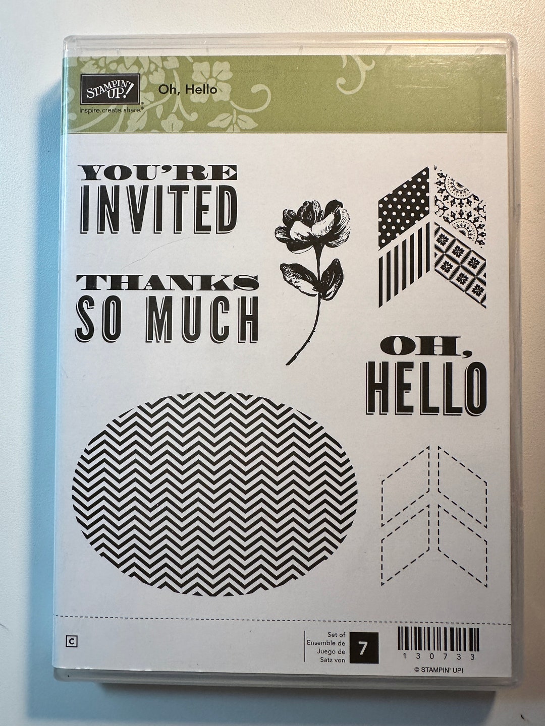 Stampin up "oh Hello" Stamp Set - Etsy