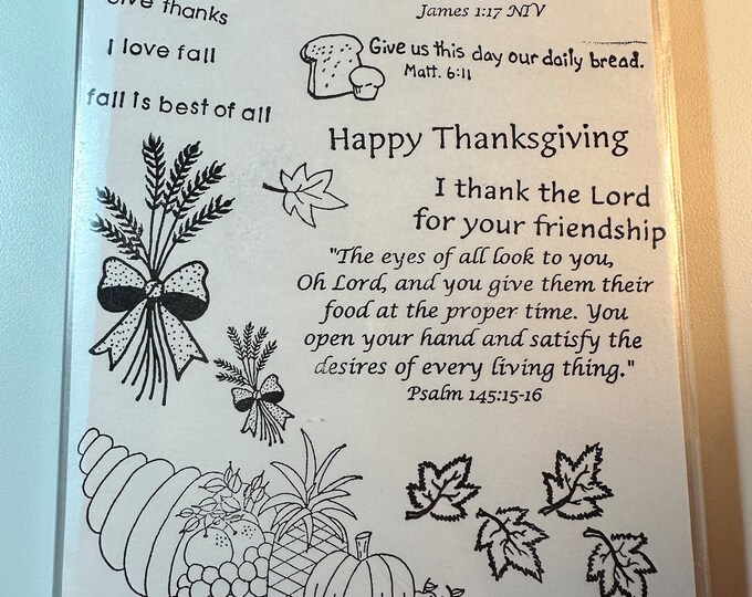 Thanksgiving Stamps - Etsy