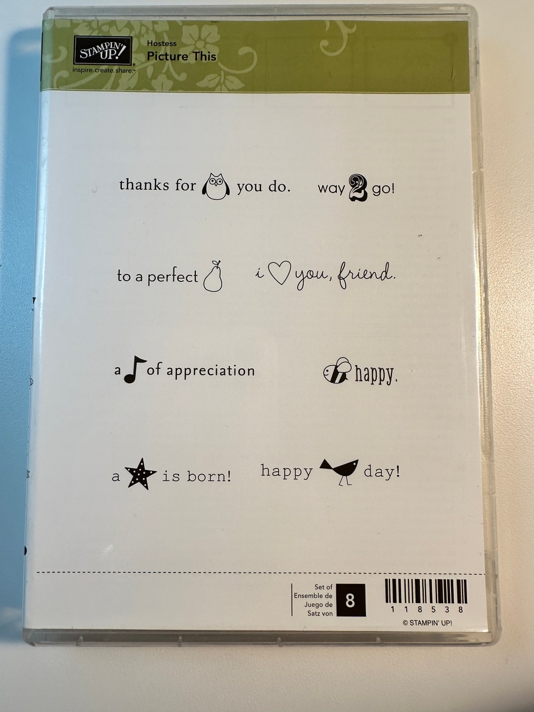 Stampin up "picture This" Stamp Set - Etsy