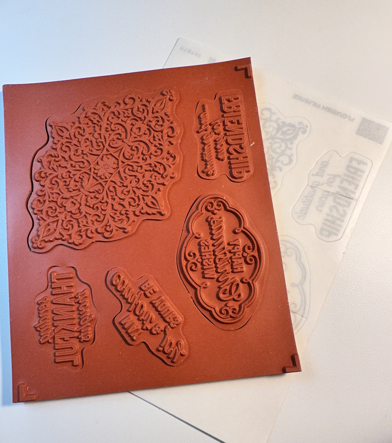 Stampin up flourish Filigree Stamp Set - Etsy