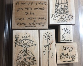 Princess Stamp | Etsy