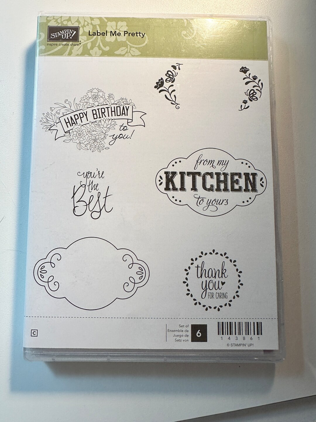 Stampin up "label Me Pretty" Stamp Set - Etsy