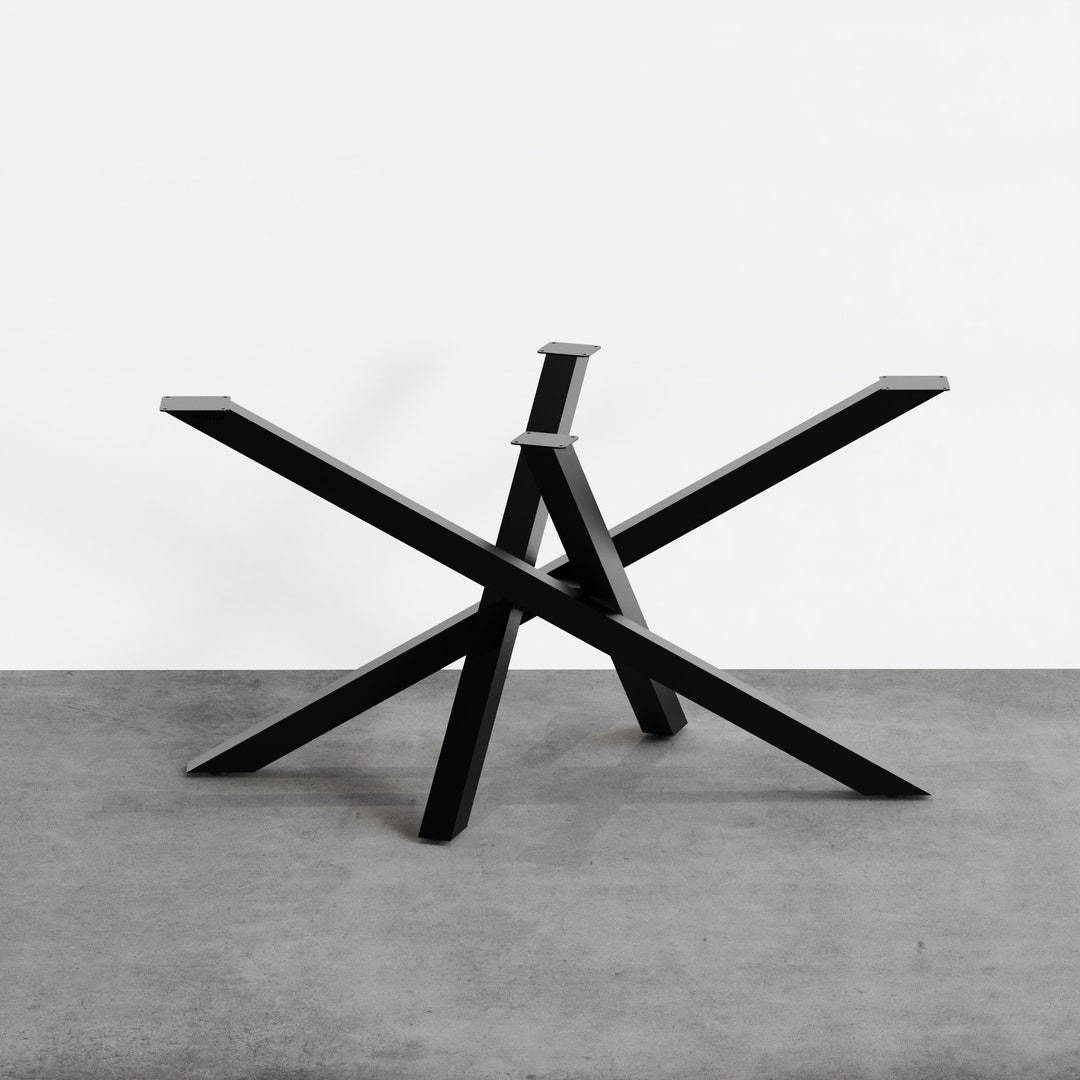 Mikado Offset Steel Table Leg - Made in France - 3 Finishes Available ...