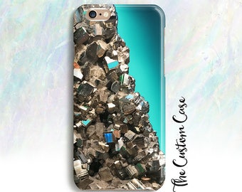 Purple Crystals Phone Case Turquoise and Purple Gemstone | Etsy