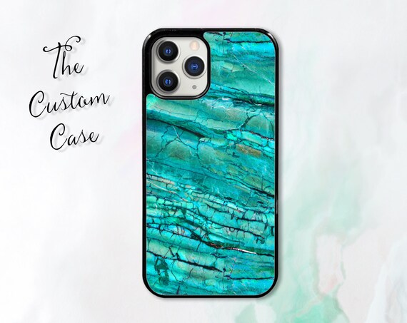 Turquoise Marble Stone Phone Case Iphone 13 Pro Iphone 11 12 - Etsy