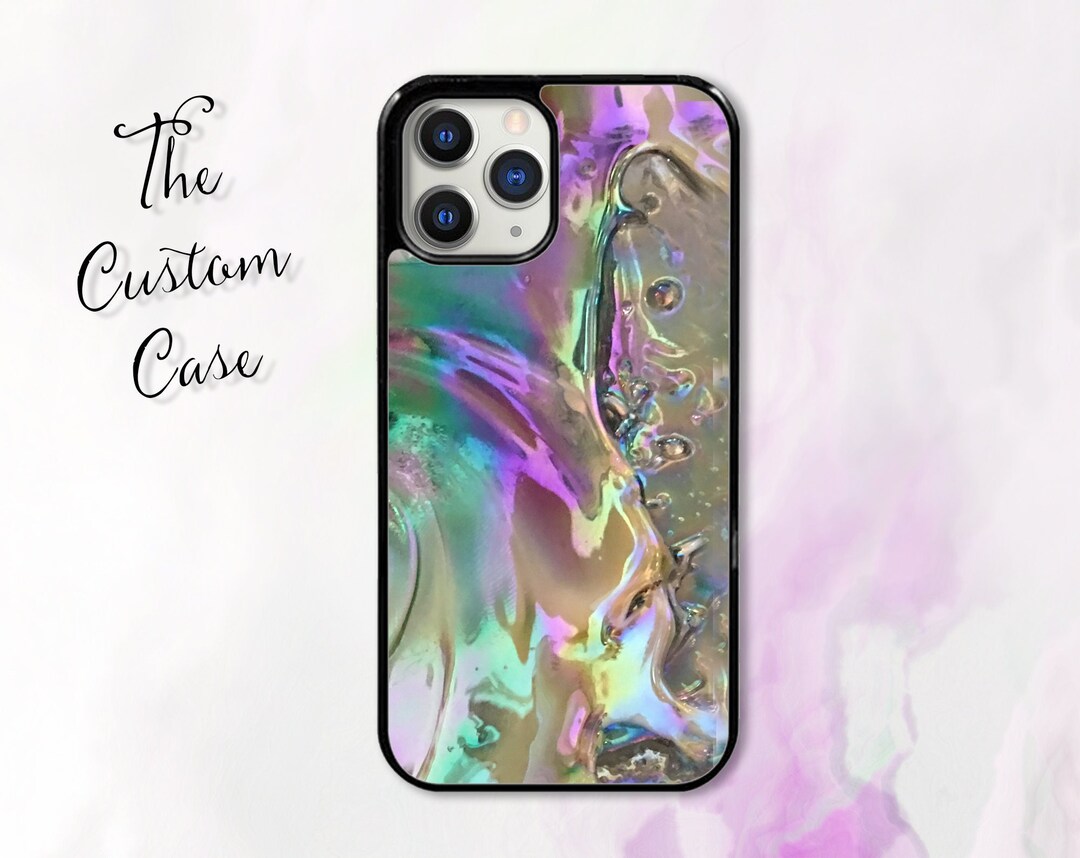 Rainbow Glass Phone Case, Soft Rainbow Glass Phone Case, Molten Glass ...