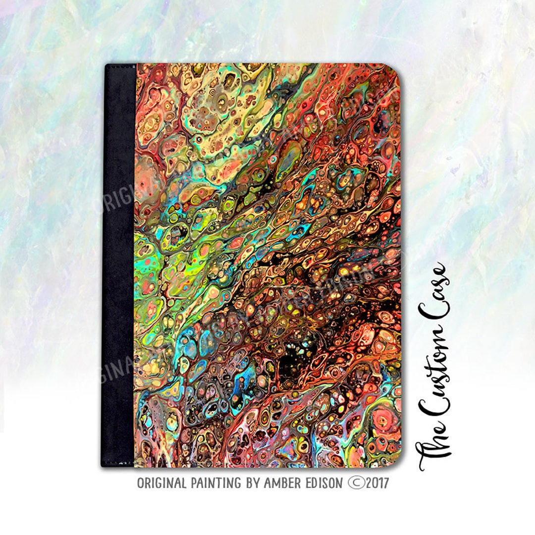 Abstract Art Ipad, Pour Paint iPad Case, Contemporary Design iPad Case ...