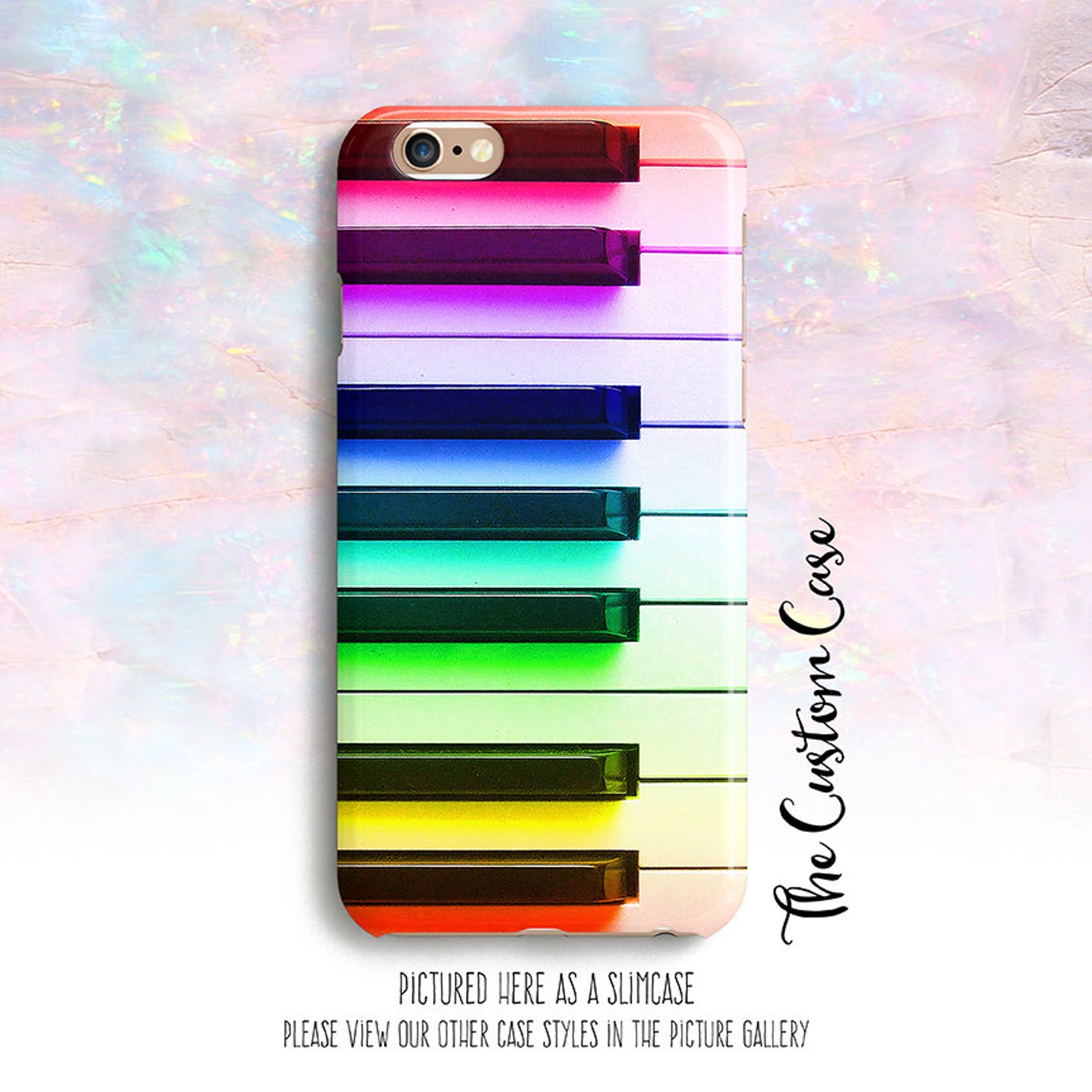 Piano Keys Phone Case Rainbow Keyboard Iphone Case Rainbow | Etsy