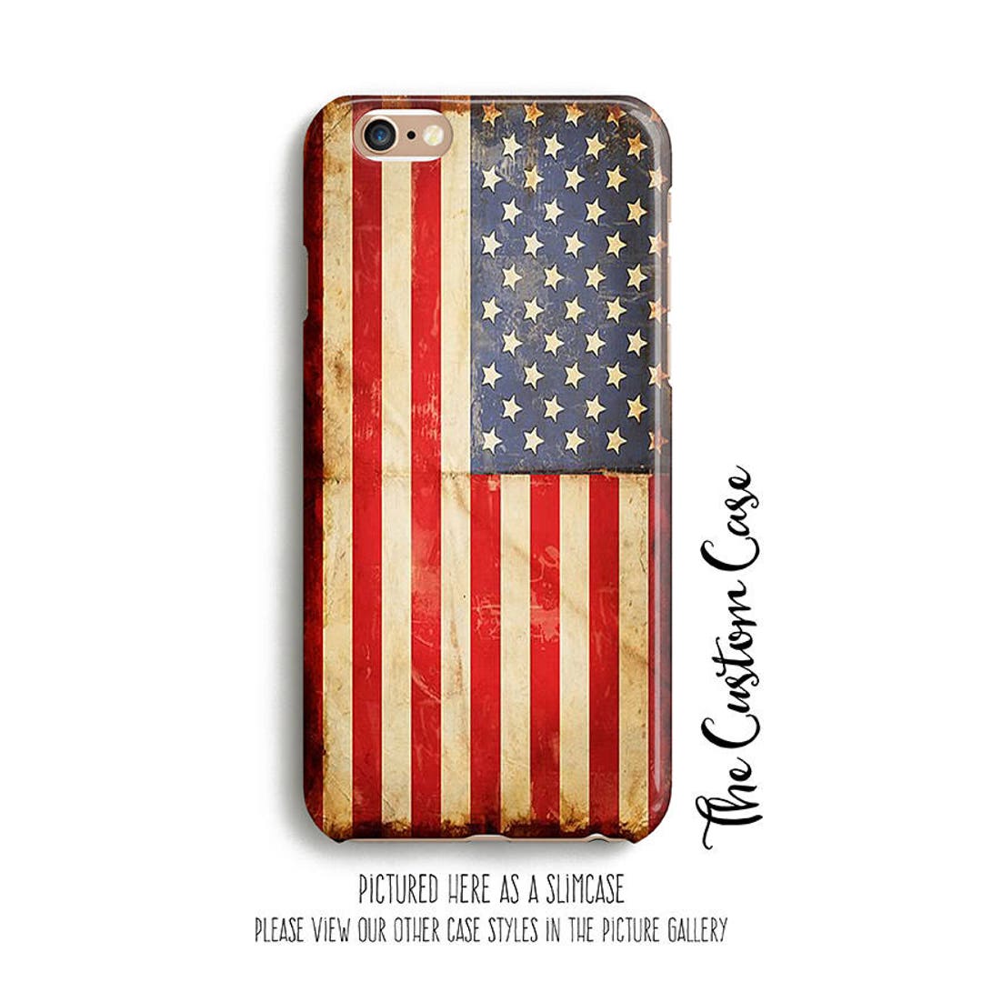 Grunge American Flag Phone Case, Patriotic Phone Case, Distressed Flag ...