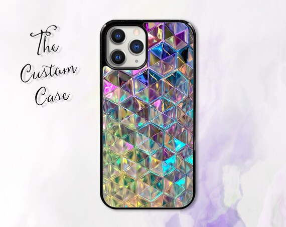 Geometric Phone Case Rainbow Geometric Print Phone Case - Etsy