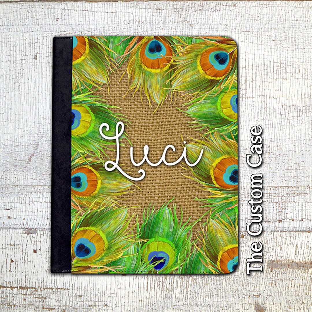 Peacock Feather iPad Case, Personalized Peacock iPad Case, Boho Chic ...