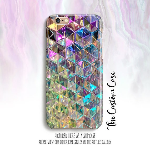 Geometric Phone Case Rainbow Geometric Print Phone Case | Etsy