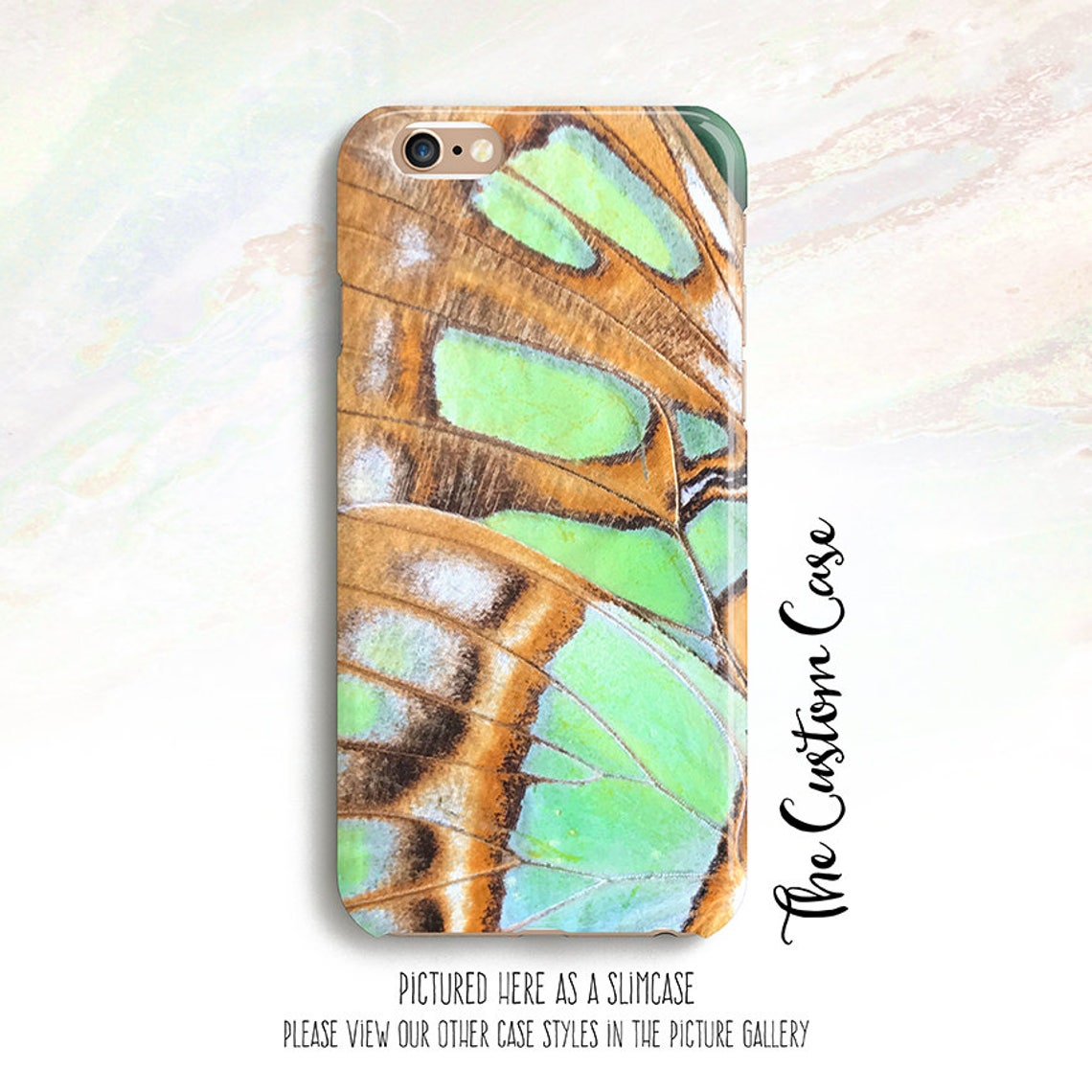 Butterfly Wing Phone Case Green Copper Butterfly Wing Phone - Etsy