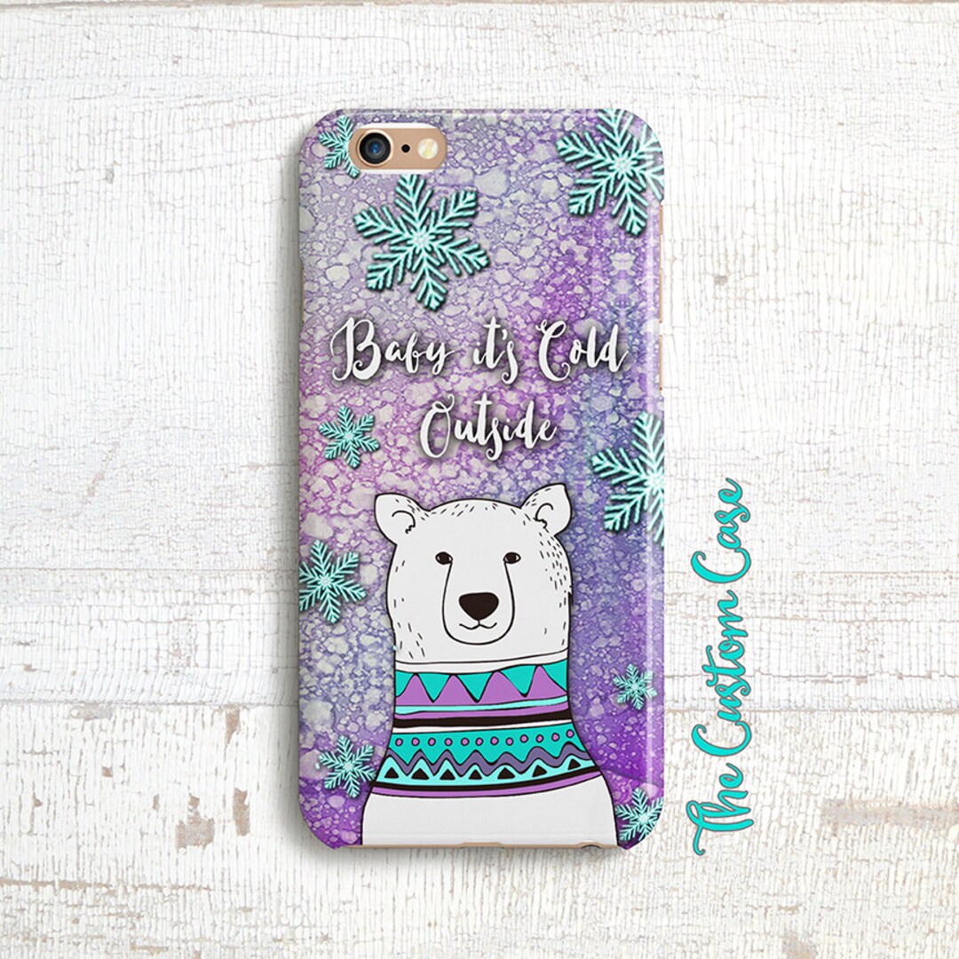Winter Phone Case Baby It's Cold Outside Christmas Phone - Etsy