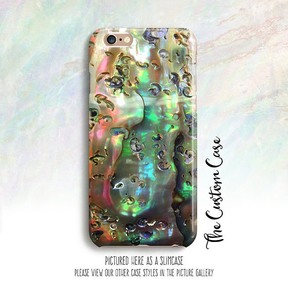 Pink and Green Abalone Phone Case Iridescent Abalone Shell | Etsy